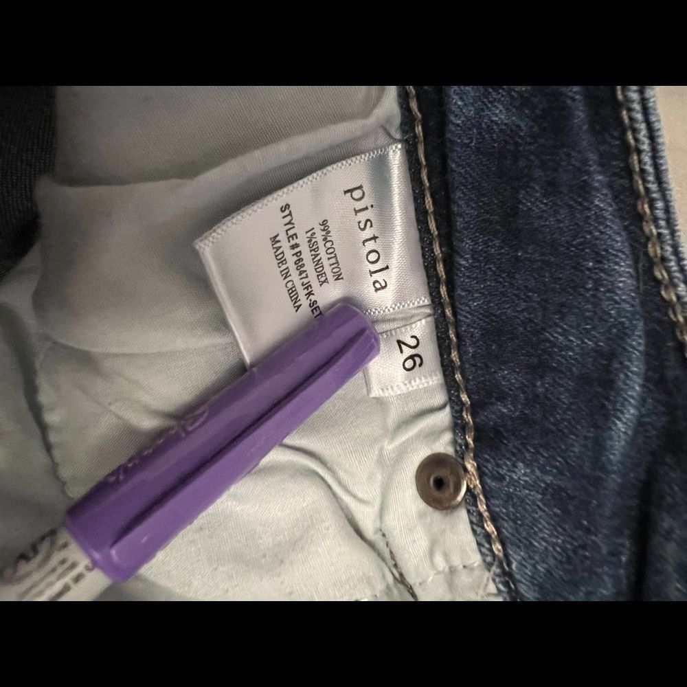 Pistola Skinny Stretch Front Back Center Seam Jeans S… - Gem